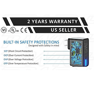 PWR+ Power Adapter Replacement Charger for MANSCAPED Lawn Mower 3.0 2.0 Electric Groin Hair Trimmer Manscape, The Weed Whacker Nose and Ear Hair Trimmer Charging Supply Cord