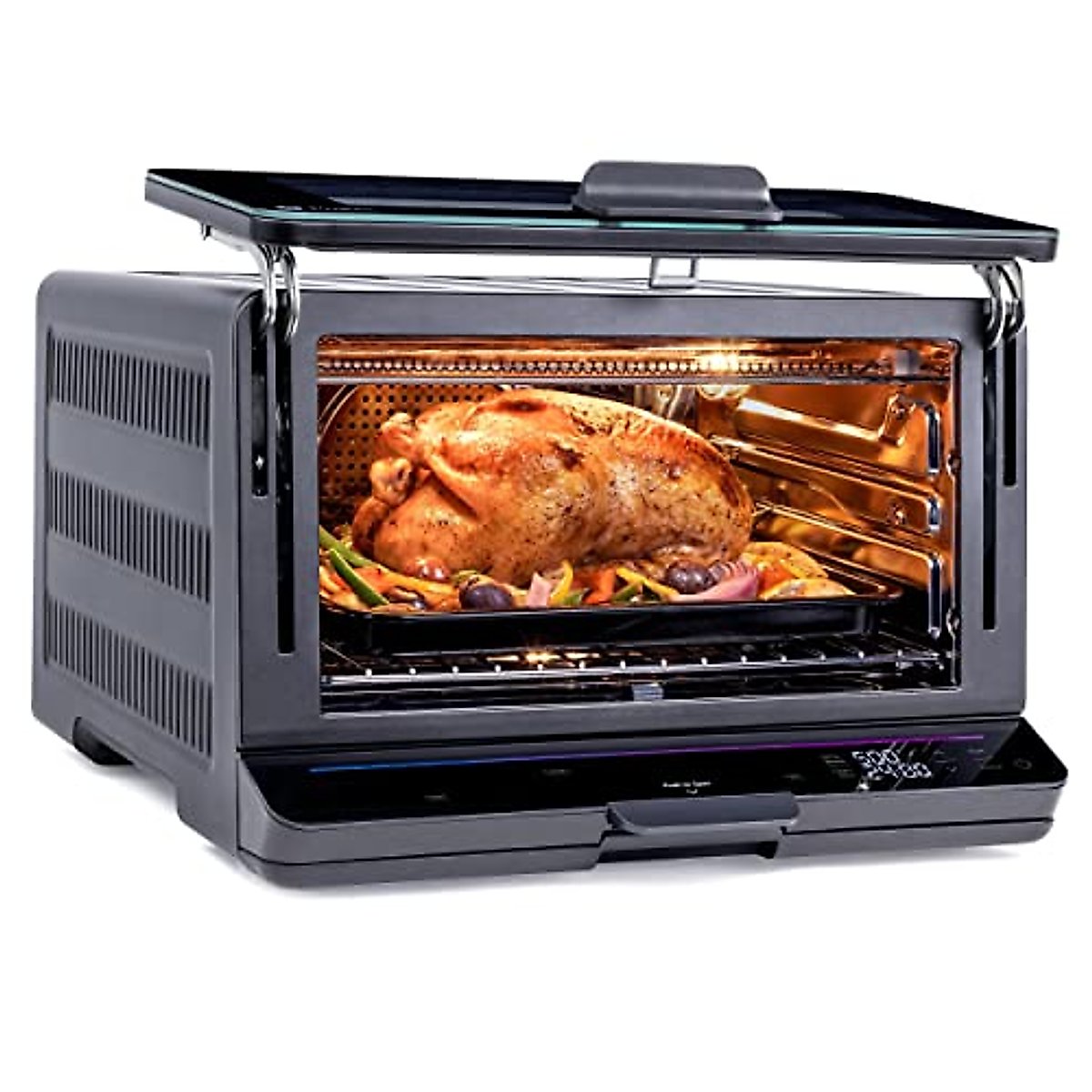 GE Profile Smart Oven with No Preheat ӏ 11-in-1 Countertop Oven ӏ Large-Capacity Countertop Oven ӏ Black