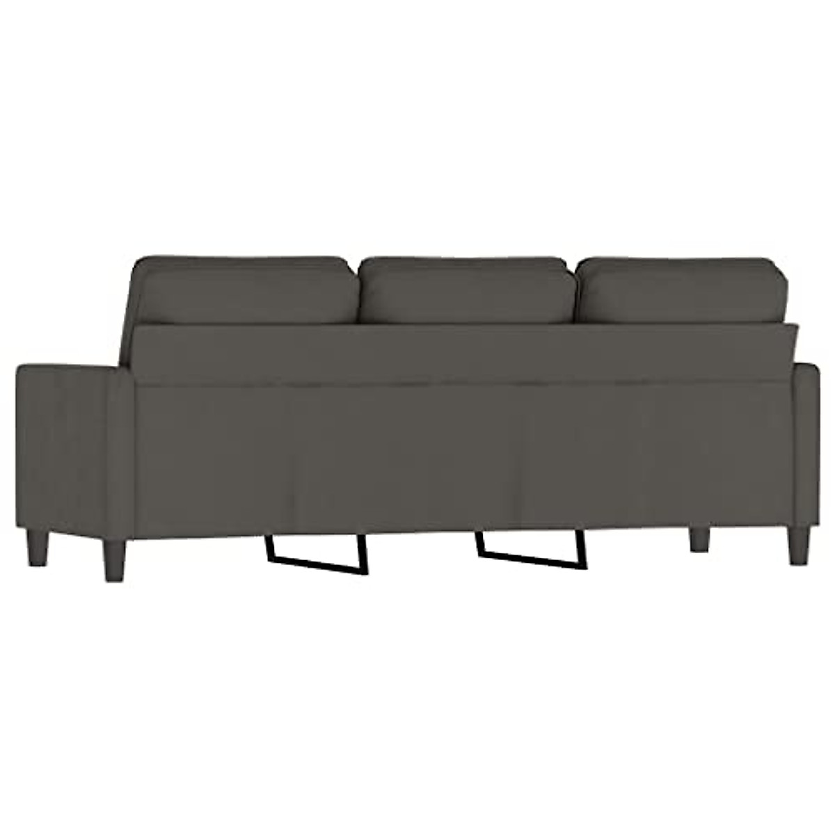 vidaXL 3-Seater Sofa Dark Gray 70.9" Velvet