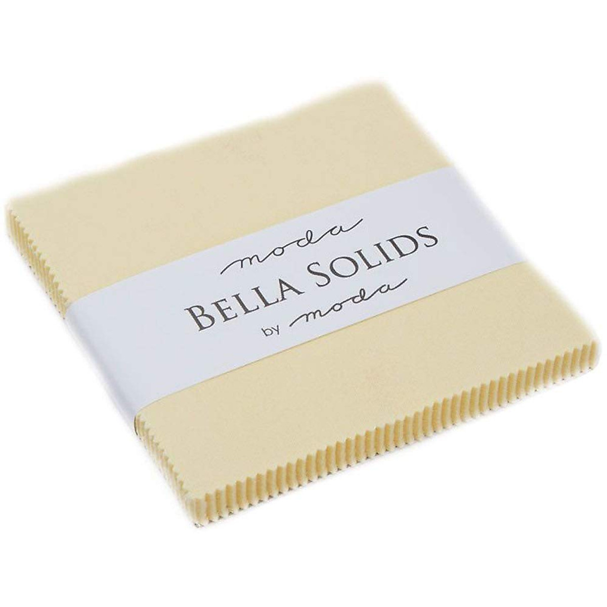 Bella Solids Baby Yellow Charm Pack 42 5-inch Squares Moda Fabrics 9900PP 31