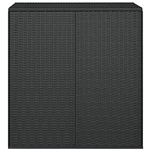 TIFITGO Asomie Patio Cushion Box PE Rattan Black Indoor stockage bin home chest house tank Outdoor Furniture Outdoor Storage Boxes US Stock Fast Shipment Brown