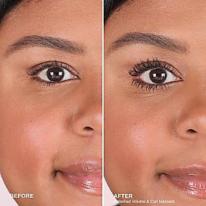 Wander Beauty Unlashed Volume & Curl Mascara - Volumizing, Lash Curling Mascara - 9 in 1 Multitasking Smudge-Proof Makeup - Nourish & Reduce Fallout With Peach Leaf, Vitamin E & B5-0.31 fl oz