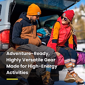 Smartwool Boundary Line Merino Wool Reversible Beanie For Men and Women, Black, One Size