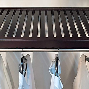 John Louis Home 16in. Deep Solid Wood 3-Drawer Woodcrest Deluxe Closet Organizer Espresso