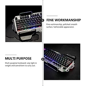 SOLUSTRE Gaming backlit keyboard wireless keyboards Laptop Keyboard keybar Laptop Accessory Notebook Keyboard desktop keyboard keybord wireless keyboard for laptop Metal Accessories abs