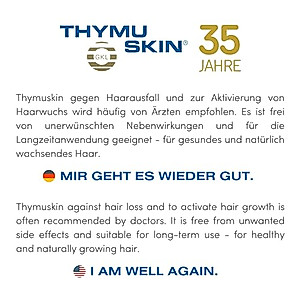 THYMUSKIN Classic - Hair Care Peptides Shampoo & Serum for Hair Growth Due to Hair Loss – for Scalp and Damaged Hair 2-Step System (Classic Serum 100 ml)