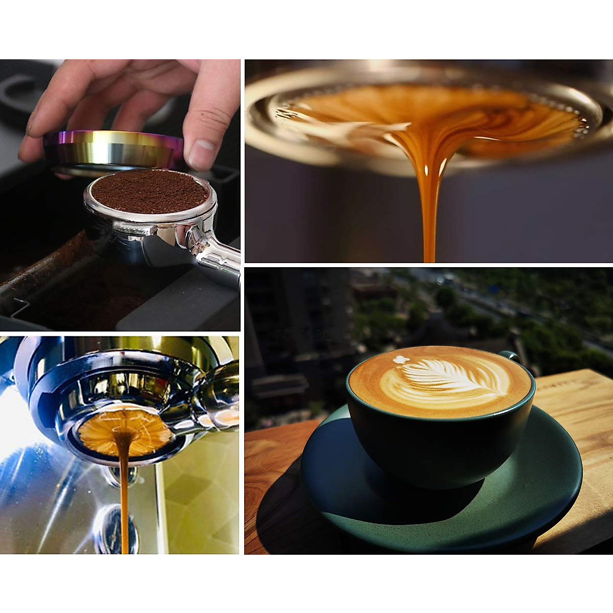 Premium 54mm Naked Bottomless Portafilter, Compatible with Breville Barista BES 870/878/880 Replacement Breville Bottomless Portafilter, Not Include Filter Basket