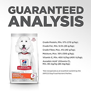 Hill's Science Diet Perfect Digestion, Senior Adult 7+, Digestive Support, Small Kibble, Dry Dog Food, Chicken, Brown Rice, & Whole Oats, 12 lb Bag