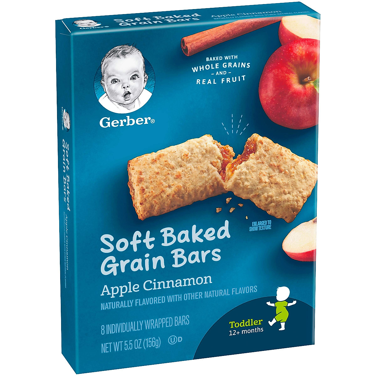 Gerber Graduates Cereal Bar, Apple Cinnamon, 5.5 oz