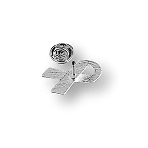 10 Pc Gray & Blue Type 1 Diabetes Awareness Quality Enamel Ribbon Pins with Clutch Clasp -10 Pins - Show Your Support for Type 1 Diabetes Awareness