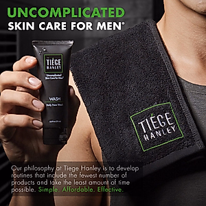 Tiege Hanley Exfoliating Face Wash for Men, 2 Oz - Gentle Face Scrub for Deep Pore Cleansing, Detoxifies & Removes Dead Skin Cells - Refreshing Facial Exfoliator for Dry or Sensitive Skin