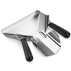 MGGi Stainless Steel Dual Handle French Fry Bagger Scoop Chip Popcorn Bagger Ice Candy Snacks Desserts Scooper with Removable Dual Handle - Right and Left Handle
