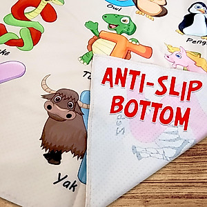 MiamiMor Splat Mat for Under High Chair/Arts/Crafts, Polyester Material, Waterproof Mat and Anti-Slip Floor Protector