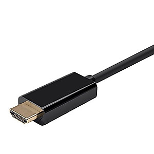 Monoprice Mini DisplayPort 1.2a to HDTV Cable - 6 Feet - Black | Supports Up to 4K Resolution And 3D Video - Select Series