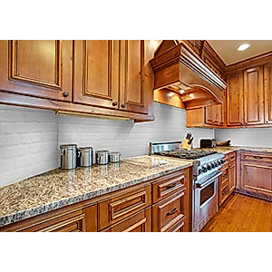 Retro-Art 3D Backsplash Wall Panels for Kitchen, Pack of 10, Brick in Paintable White, PVC, 24.5 x 18.5, Cover 31.48 sq.ft. 703540