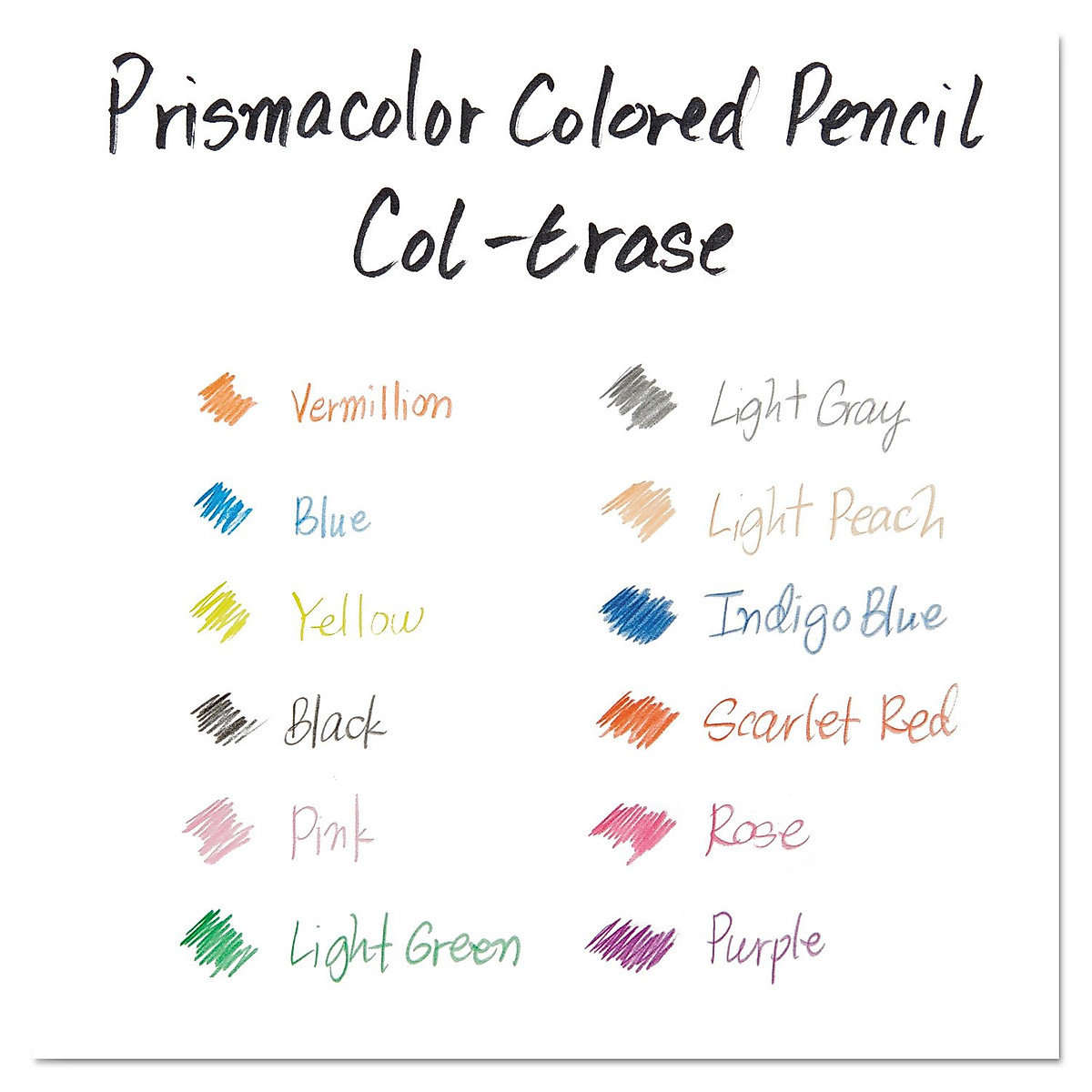 Prismacolor 20517 Col-Erase Colored Woodcase Pencils, 24 Assorted Colors/Set