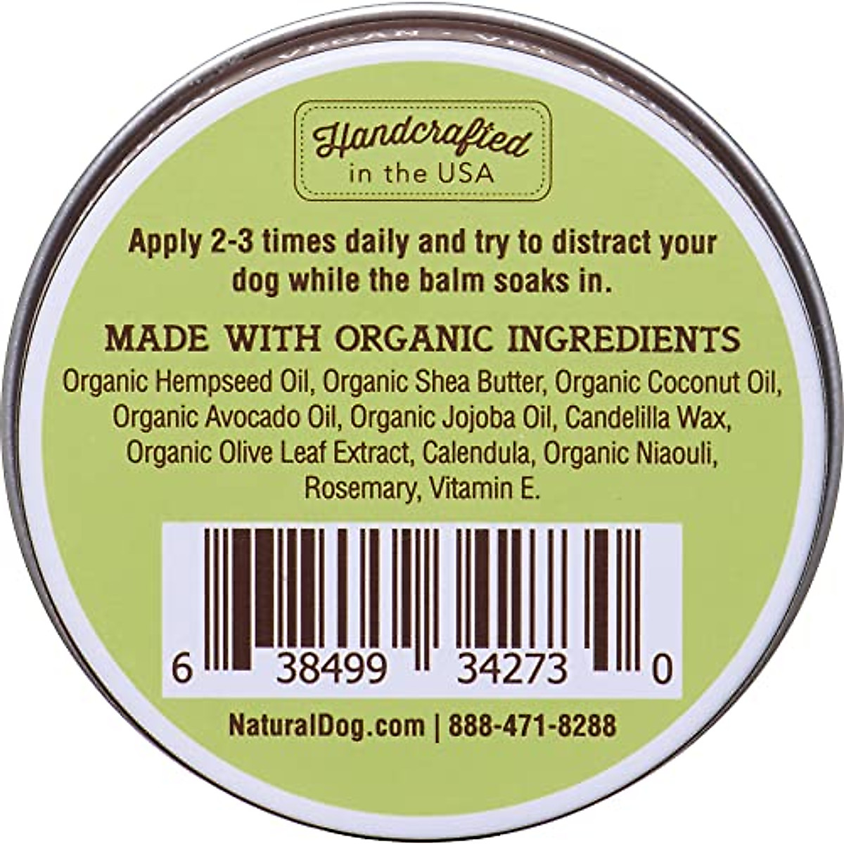 Natural Dog Company Wrinkle Balm, 1 oz. Tin, Dog lotion for dry itchy skin, Cleans Wrinkles, Yeast Infection treatment for dogs, Plant based, Frenchie Dog Accessories, Made in USA