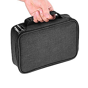 Number-one Large Capacity Pencil Case, 72 Slots Colored Pencil Pouch Bag Portable Pencil Holder Stationery Organizer with Compartments for Office and Travel, Black