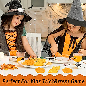 Tuxxzis 8 Pcs Halloween Cookie Cutters Set, 3D Pumpkin, Spooky Cat, Spider, Bat, Witch Hat, Ghost, Tombstone, Horror Castle Cookie Cutters for Party Baking Decoration