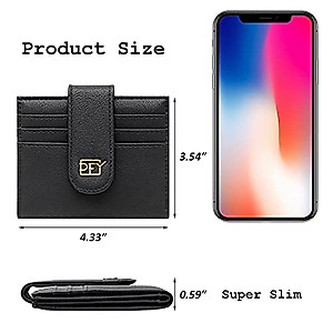 GEEAD Small Wallets for Women Slim Bifold Credit Card Holder Minimalist Zipper Coin Pocket