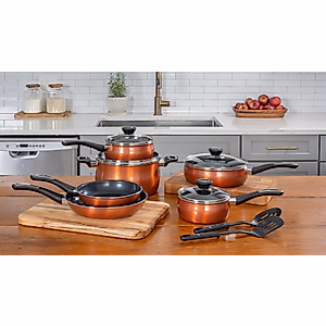 Paula Deen PD12PASSBK 12 Piece Cookware Set Black