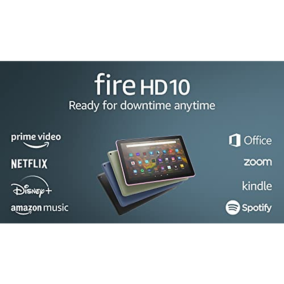 Amazon Fire HD 10 tablet, 10.1", 1080p Full HD, 32 GB, (2021 release), Denim