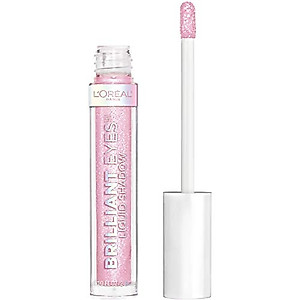 L'Oreal Paris Makeup Brilliant Eyes Shimmer Liquid Eye Shadow, Longwearing Lasting Shimmer, Crease Resistant, Flake-proof, Precision Applicator, Quick Dry, Non-greasy, Moonstone, 0.1 fluid_ounces