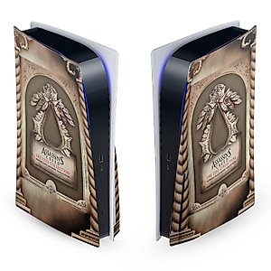 Head Case Designs Officially Licensed Assassin's Creed Belt Crest II Graphics Matte Vinyl Faceplate Sticker Gaming Skin Decal Cover Compatible With Sony PlayStation 5 PS5 Disc Edition Console