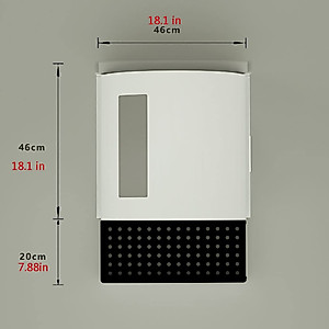 TOMYEUS Cat Box Smart Cat Toilet Fully Enclosed Oversized Fully Automatic Electric Cat Litter Box Anti-Splash Shovel Machine Cat Furniture (Size : Without Foot Pads)