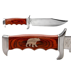 NDZ Performance Elk Ridge Outdoor Hunting Fixed Blade Full Tang Knife Bear Silhouette 6
