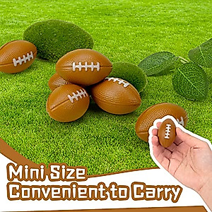 LovesTown Football Stress Ball, 28 PCS 2.2 x 1.4 Inches Stress Relief Fidget Balls Foam Sport Football for Gift Bag Fillers Stuffers Party Favors Decoraions Bathtub Toys School Carnival Reward