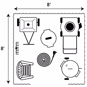 Arrow Classic Steel Storage Shed, 8x8, Charcoal