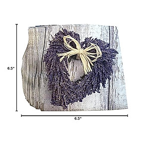 AVEVER 20-ct Heart of Lavender Napkins Floral Decorative Paper Decoupage Mother's Day Rustic Cocktail Dinner Napkins, White, pink, green, 6.5x6.5x1 inch