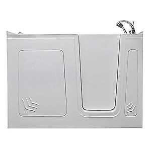 Meditub MT3260RWS 32 by 60 by 40-Inch Walk In Soaker Bathtub Spa Right Side Door, White