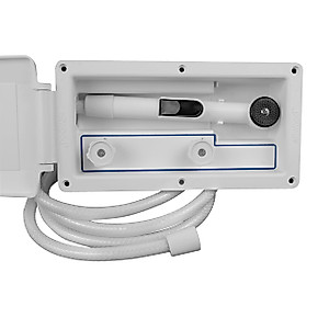 Attwood 4131-4 Aft-Deck Hot and Cold Freshwater Exterior Boat Shower Box Kit