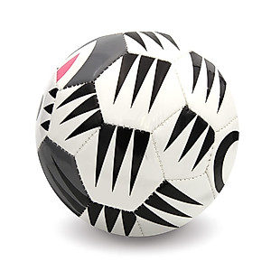 Daball Kid and Toddler Soccer Ball - Size 1 and Size 3, Pump and Gift Box Included (Size 1, Happy, The Zebra)