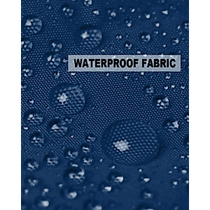 Outdoor Waterproof Pillow Covers for Patio Furniture Geometric Greek Key Design Decorative Throw Pillow Cover Navy Blue Pillowcases Set of 2 Cushion Case for Sofa Couch Chair Home Decor 26x26 inch