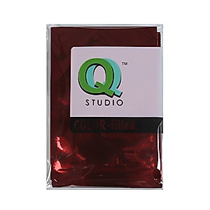 100PCS Red Metallic Foil Mylar Open Top Bags 12x18cm (4.7x7")