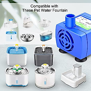 Cat Water Fountain Pump, Cirfifth Replacement Pump for Cat Fountain[DR-DC 160], Compatible with Multiple Pet Fountain