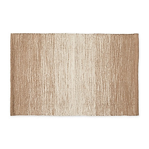 DII Woven Cotton Throw Rug, Area Rugs for Kitchen, Bedroom, Bathroom or Entry Way, Small Rug, 2x3, Ombre Stone