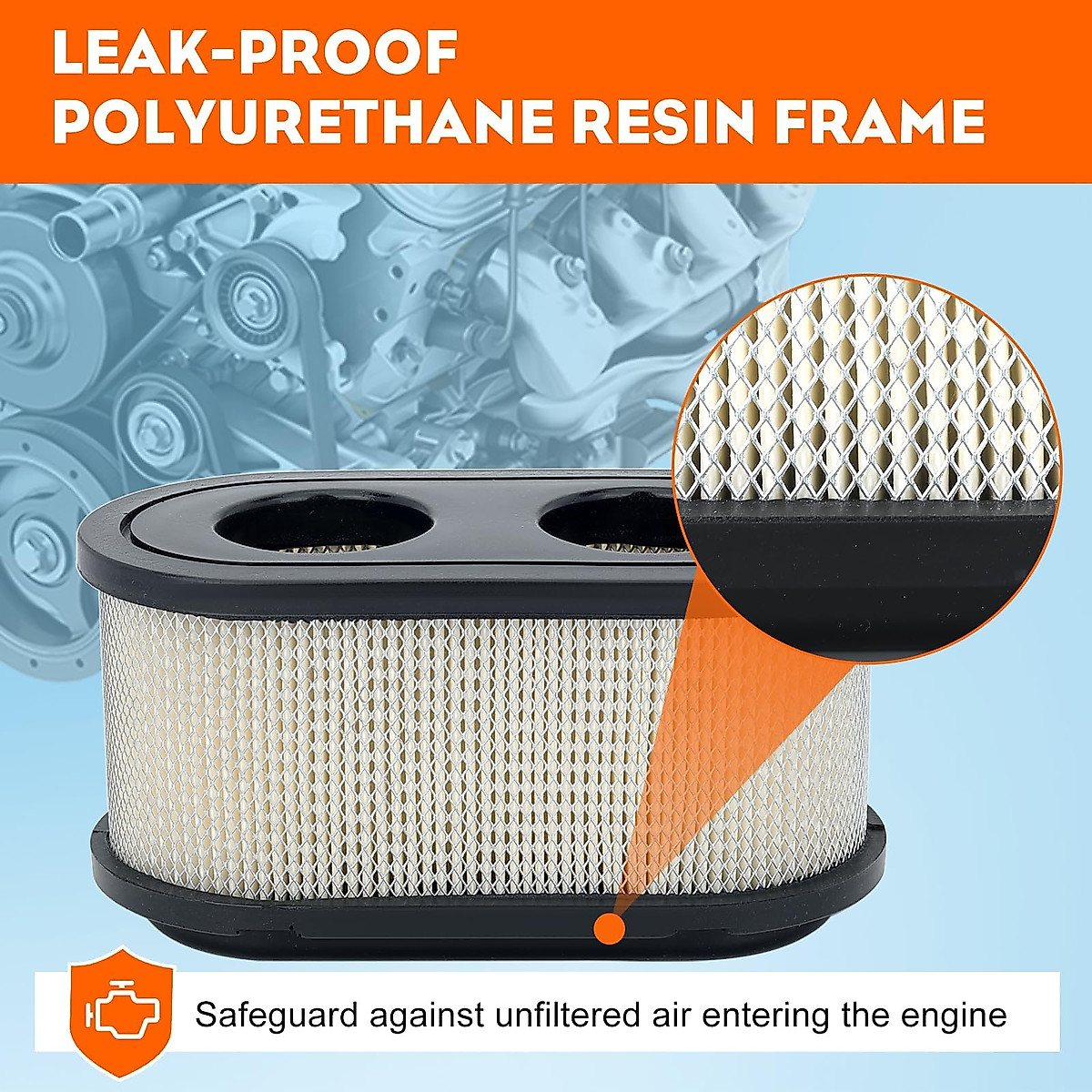 Hipa 127-9252 136-7806 SS5000 Air Filter for Toro Timecutter 42 Inch 50 Inch Riding Mower SW5000 SW4200 SS4250 Parts 74731 74726 74723 74741 74657 74661 74667 74675 74680 Lawn Mower 2 Pack