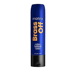 Matrix Brass Off Nourishing Leave In Conditioner | Tones brassiness | Repairs Dry, Damaged Hair | For Color Treated & Bleached Hair | Non-Color Depositing | Leave-In Salon Conditioner