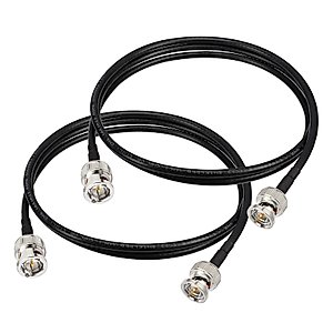 Superbat 3G/6G HD SDI Cable BNC Cable 3ft Thin Short (Belden 1855A) Supports HD-SDI/3G-SDI/4K/8K Camera Recorder Precision SDI Video Cable (2pcs)