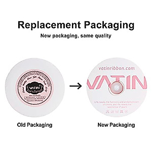 VATIN 1 inch Double Faced Polyester Satin Ribbon White - 25 Yard Spool, Perfect for Wedding, Wreath, Baby Shower,Packing and Other Projects.