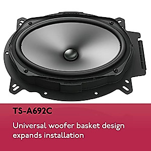 PIONEER TS-A692C A Series 6" x 9" 450 W Max Power, Carbon/Mica-Reinforced IMPP Cone, 20mm PI Tweeter - Component Speakers (Pair)