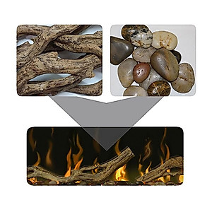 Dimplex Driftwood and River Rock Accessory for 50" Prism Series Linear Fireplaces (Model: LF50DWS-KIT)