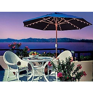 ZNYCYE Solar Umbrella Lights,Patio Umbrella Lights Outdoor With 8 Modes 3V Solar Panel Clip 112 Led Outdoor Waterproof Umbrella Solar Lights for Beach Deck Garden Camping Tents Party Decoration