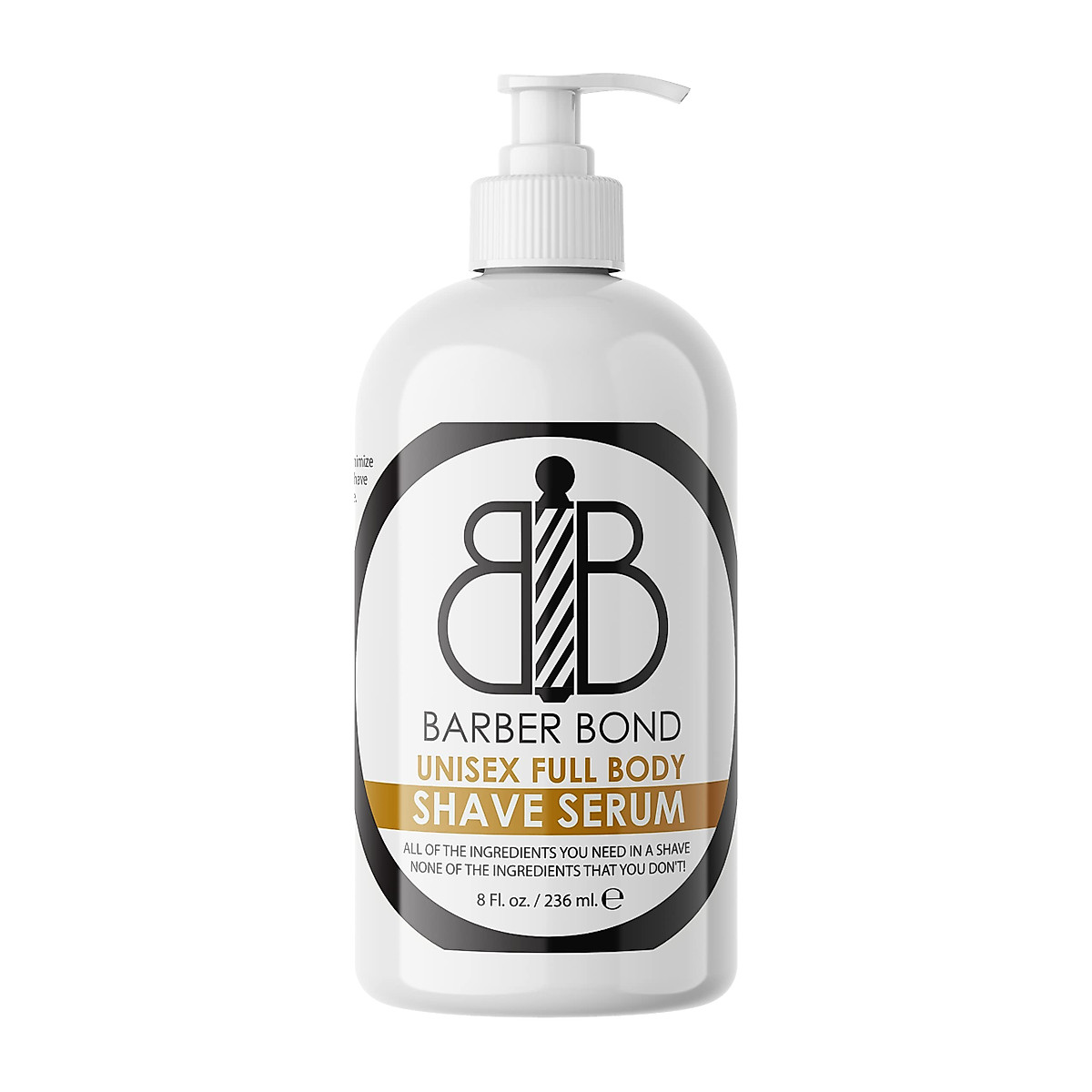 Barber Bond® Premium Unisex Full Body Shave Serum (8oz) Clear Shave Gel
