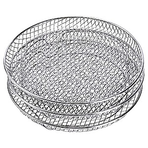 Air Fryer Accessories, Three Stackable Dehydrator Racks for Gowise Phillips USA Cozyna Ninja Airfryer,Stainless Steel Air Fryer Rack Fit all 4.2QT - 5.8QT Air fryer,Oven,Air Flow Racks,Press Cooker