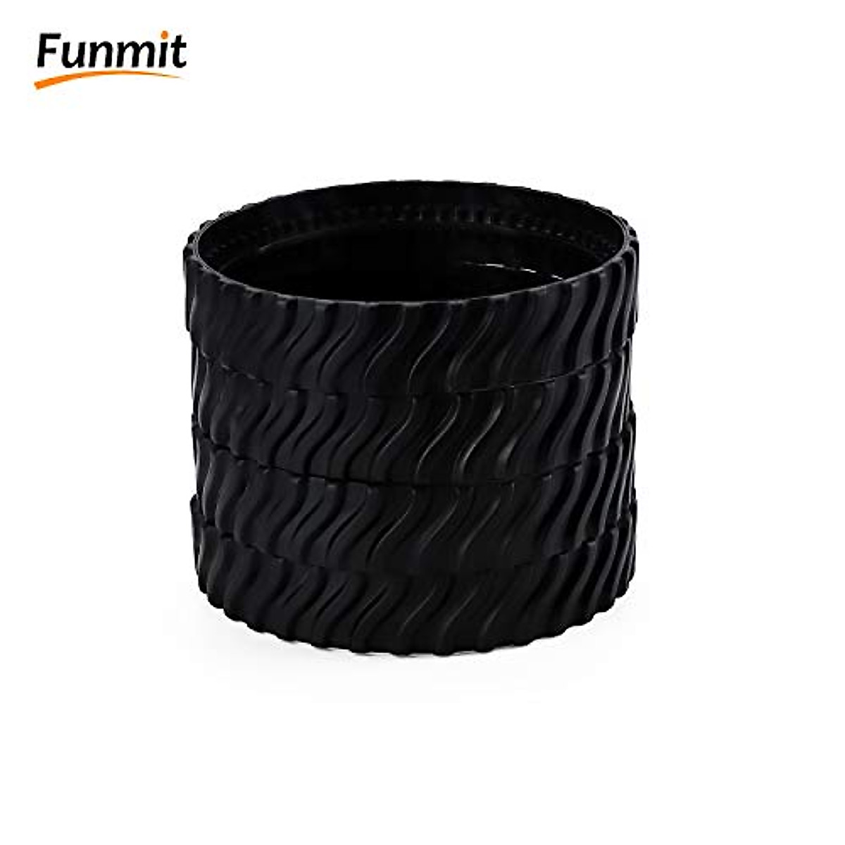 Funmit 4 Pack R0526100 Track (Upgraded Version) Pool Cleaner Wheel Tire Compatible with Zodiac Baracuda MX8 / MX6 Elite In-Ground Pool Cleaner- Made of Heavy-Duty Rubber, Increases Part Life by 50%